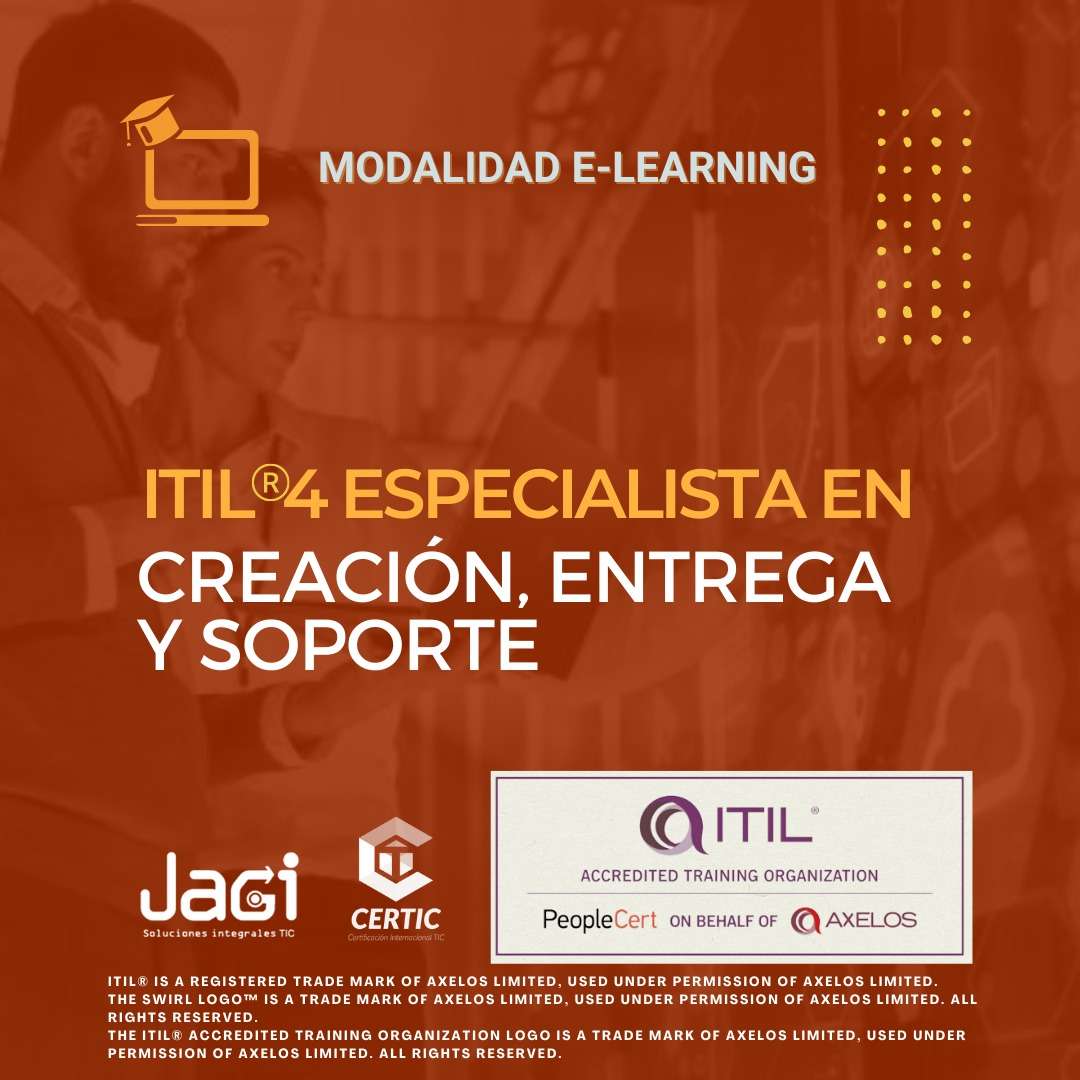 ITIL® 4 Especialista en Creación, Entrega y Soporte (CDS) [EL] – JAGI S.A.C.